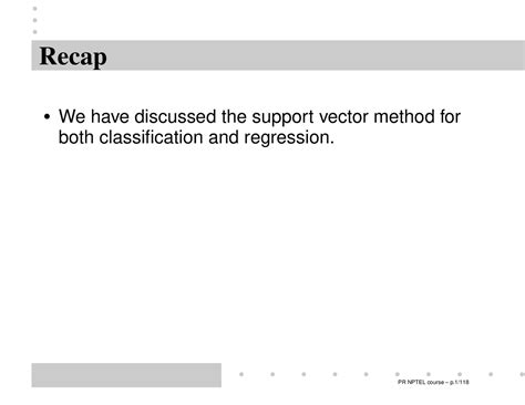 Support Vector Method Pattern Recognition Lecture Slides Slides