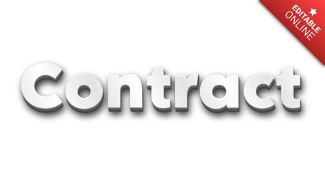 Contract Text Effect Generator