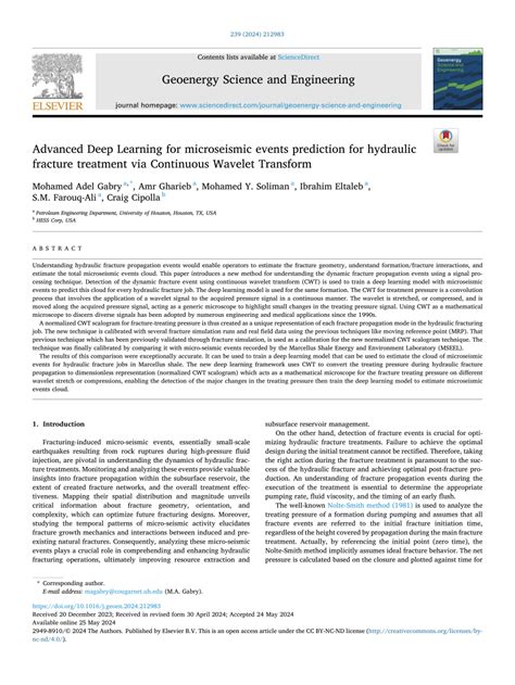 Pdf Advanced Deep Learning For Microseismic Events Prediction For Hydraulic Fracture Treatment