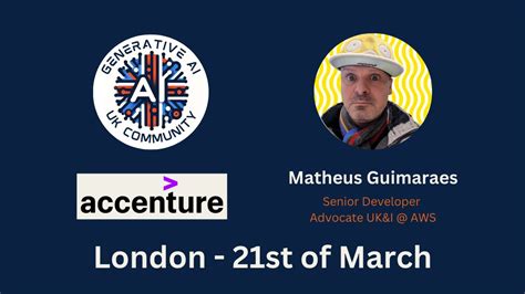 Genai Uk Community On Linkedin Genai London Uk Accenture Aws Community