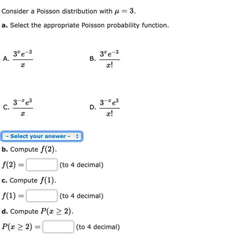 Solved Transcribed Image Text Consider A Poisson Distribution
