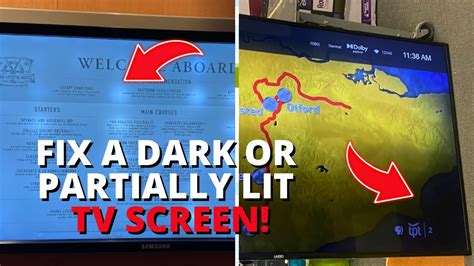 How To Fix A Dark Or Partially Lit TV Screen Common Backlight Failures In LED TVs YouTube