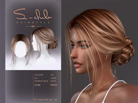 The Sims Resource Updo Hairstylesujin 010722 Sims Hair Sims 4