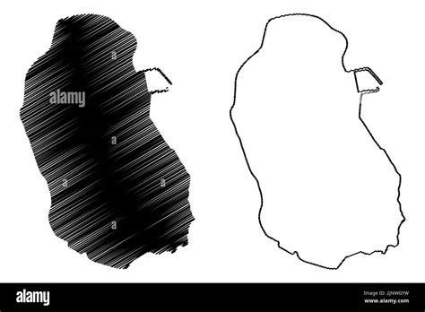 Robben Island Republic Of South Africa Rsa Table Bay Map Vector Illustration Scribble