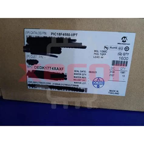 PIC18F4580 I PT Microchip Microcontrollers Xecor