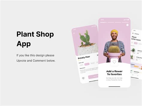 Plant Shop Mobile App Design Page Figma
