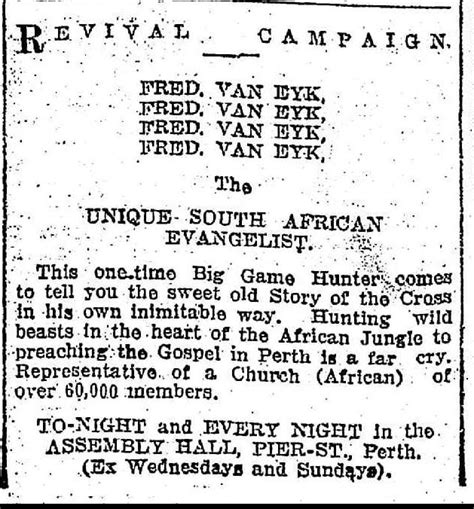 Frederick Van Eyk — Streets Of Freo