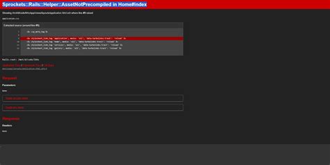 getting sprockets argumenterror in home index r rails