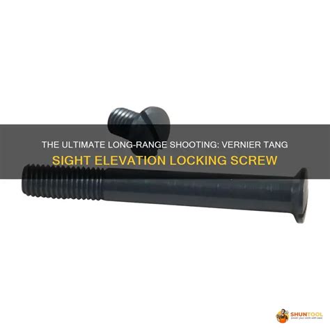 The Ultimate Long Range Shooting Vernier Tang Sight Elevation Locking