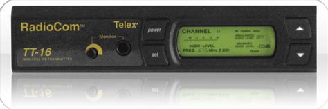 Telex Intercom TT 16 F 01U 117 808 Wireless IFB Systems 16 Channel Synthesized Transmitter