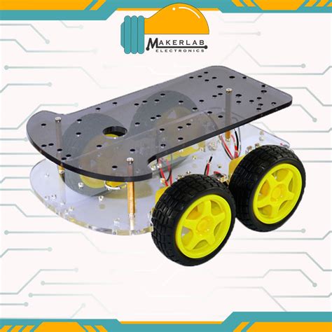 smart robot car chassis kit makerlab electronics