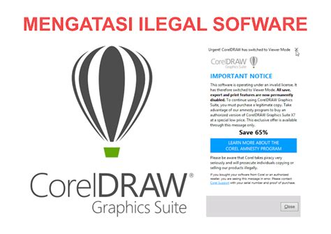 Cara Mengatasi Illegal Software Corel Draw X7 Hopdeaaa