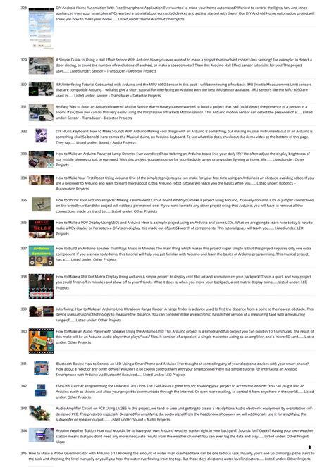 Advanced View Arduino Projects List Use Arduino For Projects Pdf Technology Computing