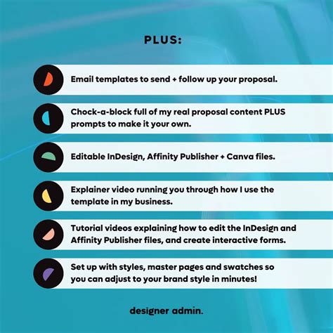 web proposal template designer admin