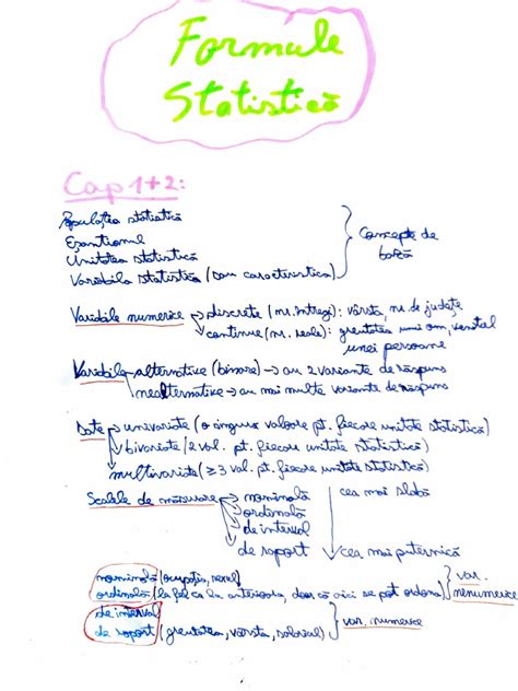 Formule Statistica Test1 7dec2021 Pdf