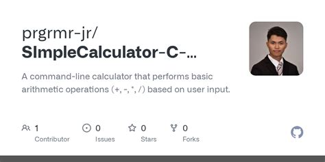 Github Prgrmr Jrsimplecalculator C Programming A Command Line
