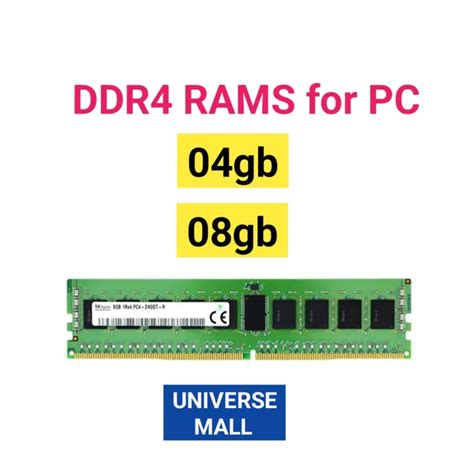 Ddr4 Rams For Pc 04gb 8gb Ram For Pc Branded Multi Brands Rams For