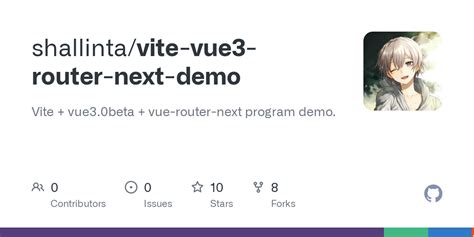 Github Shallintavite Vue3 Router Next Demo Vite Vue30beta Vue Router Next Program Demo