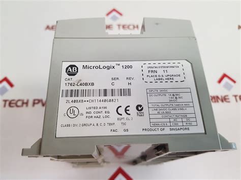 Allen Bradley Micro Logix 1200 1762 L40bxb Controller Aeliya Marine