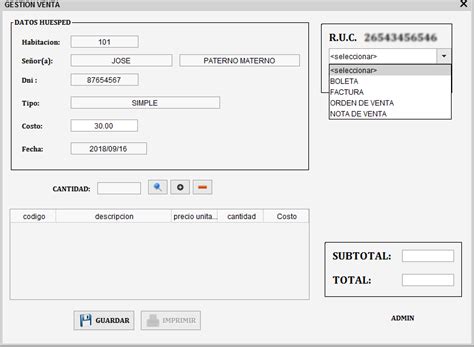 Sistema Hotelero Con Reservas Y Ventas Java Y Mysqlconfigurable