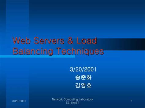 Ppt Web Servers And Load Balancing Techniques Powerpoint Presentation Id4541126
