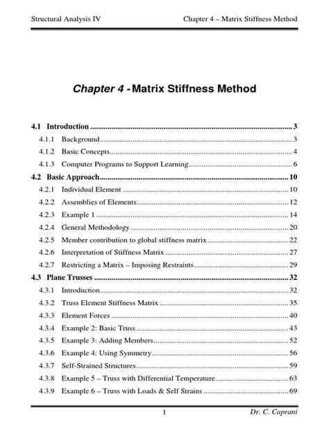 PDF Matrix Stiffness Method DOKUMEN TIPS