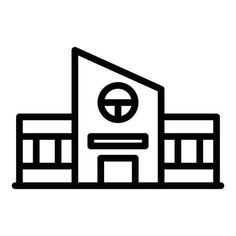 Modern Campus Icon Outline Style 15903226 Vector Art At Vecteezy