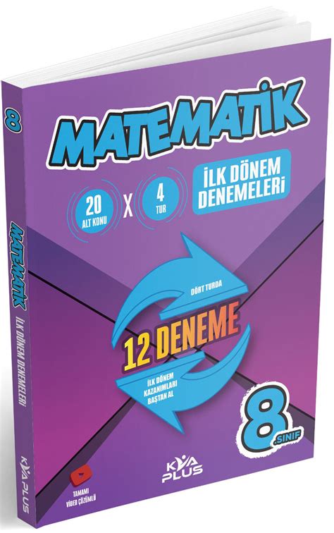 8 Sinif Matematİk İlk DÖnem Denemelerİ Kva Yayınları