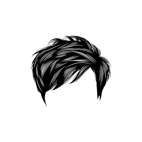 Womans Pixie Hair Detail For Graphic Resource 46113095 Vector Art At