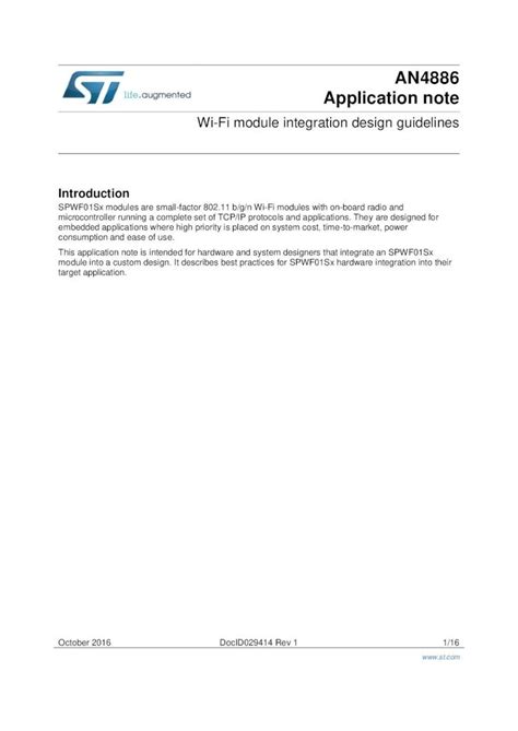 Pdf Wi Fi Module Integration Design Guidelines · Wi Fi Module