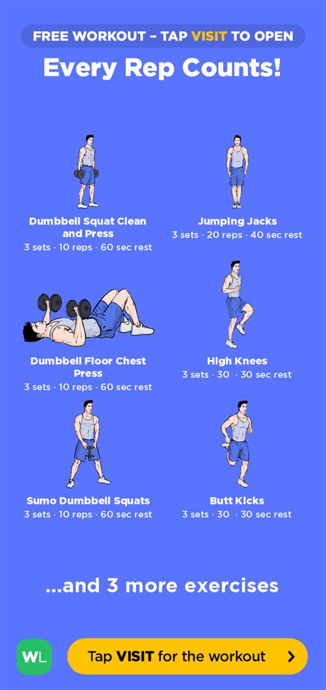 Every Rep Counts · Free Workout By Workoutlabs Fit Free Workouts
