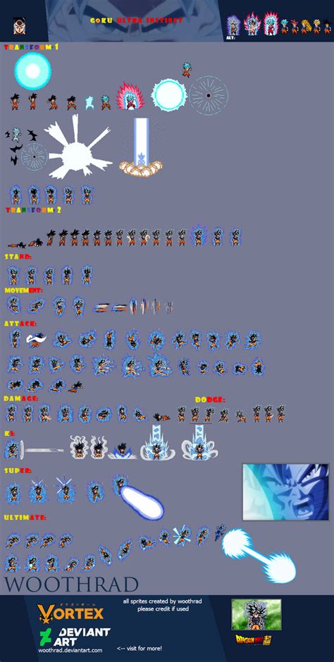 Goku Ultra Instinct Sprite Sheet By Woothrad On Deviantart