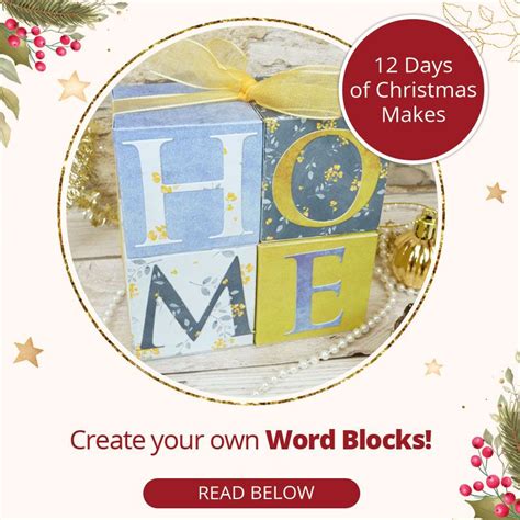 How To Make Word Blocks Hunkydory Crafts