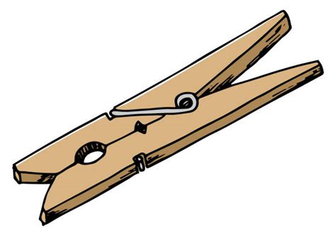 1200 Clothespin Drawing Stock Illustrations Royalty Free Vector