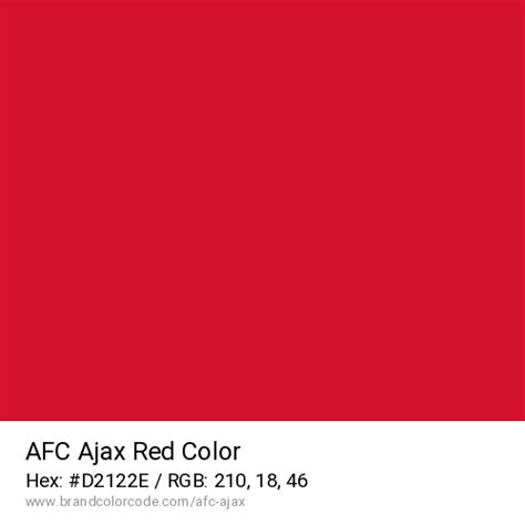 Afc Ajax Brand Color Codes
