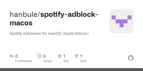github hanbule spotify adblock macos spotify adblocker for macos