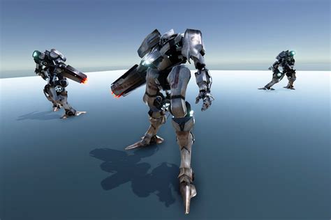 robot warrior 3d robots unity asset store