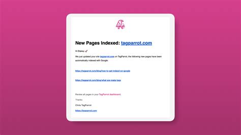Auto Index Pages To Google