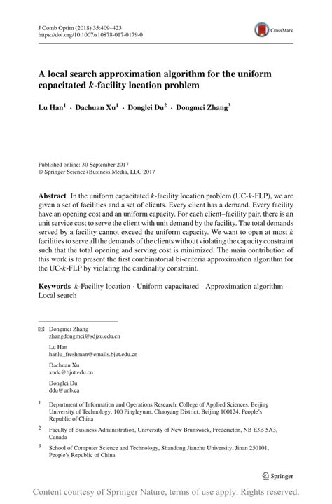 A Local Search Approximation Algorithm For The Uniform Capacitated K