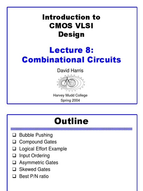 Introduction To Cmos Vlsi Design Combinational Circuits Pdf Logic Gate Cmos