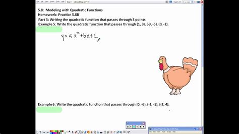 Modeling With Quadratic Functions YouTube