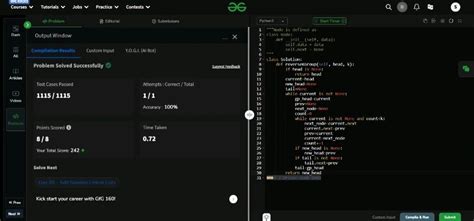 geekstreak2025 geeksforgeeks problemsolving codingjourney gfg160 srilakshmi gundabattula
