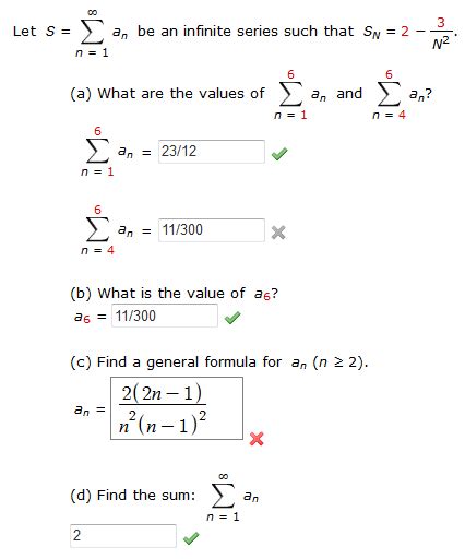 Solved Let S Sum N To Infinity An Be An Infinite Chegg Com