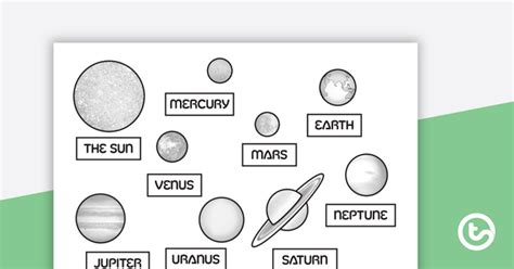 Scale Solar System Cut Outs Teacher Made