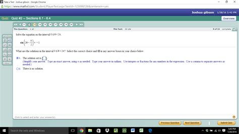 Solved Solve The Equation On The Interval 0 Theta