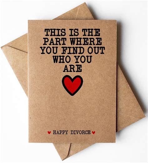 Happy Divorce Card Divorce Greetings Card Uplifting Divorce Card