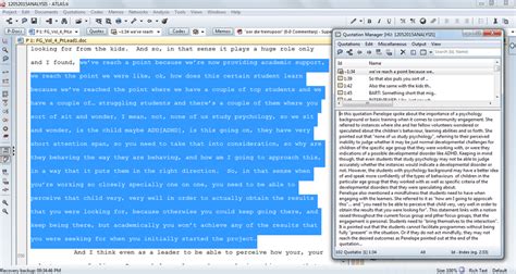An Example Of Analytical Memo On Data Level Using The Quotation Manager Download Scientific