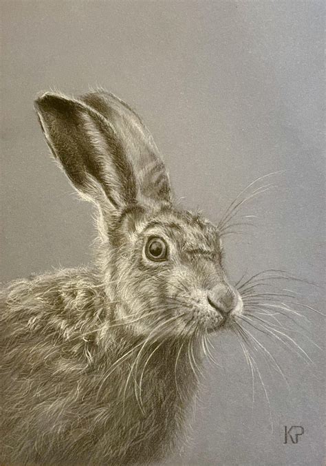 Small Hare On Blue Lavelle Art Gallery