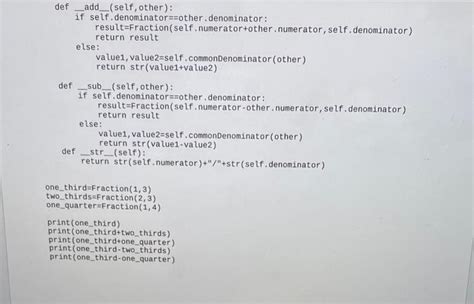 Fraction Example Using The Code For The Fraction Chegg