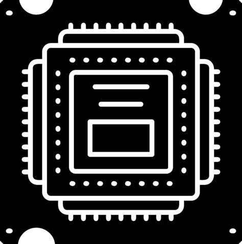 Processor Glyph Icon 36735523 Vector Art At Vecteezy